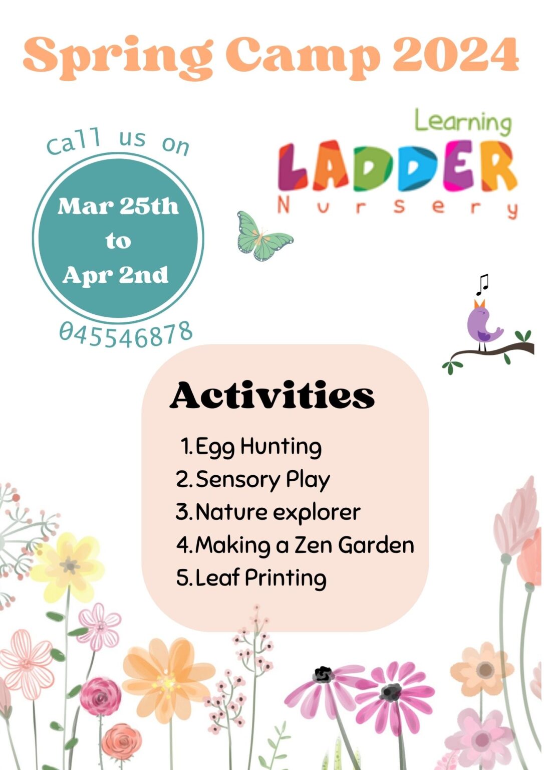 Spring Camp 2024 – Preschool and daycare - Learning Ladder Nursery in JLT